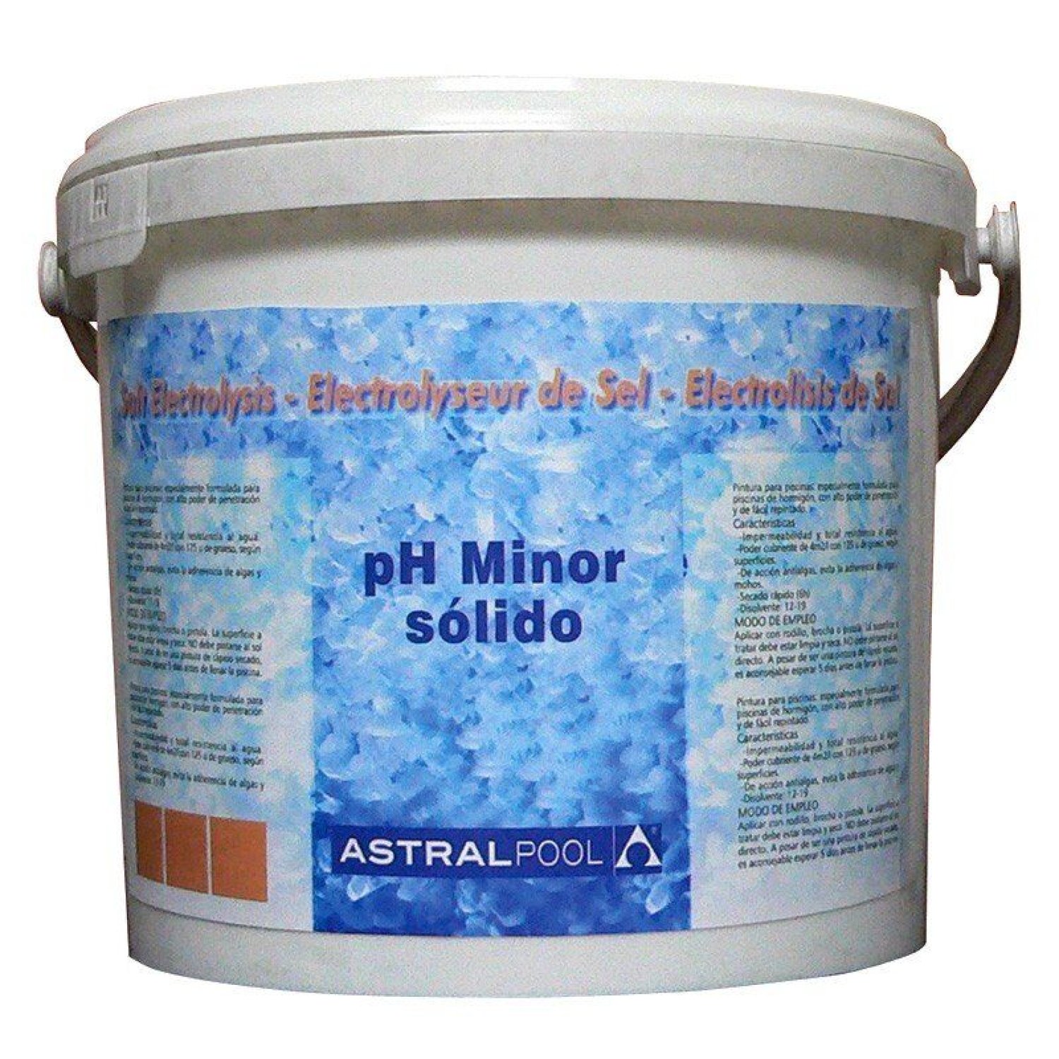 pH Minor Sólido Electrólisis de Sal 8kg Astral Pool | Grupoelectron.com