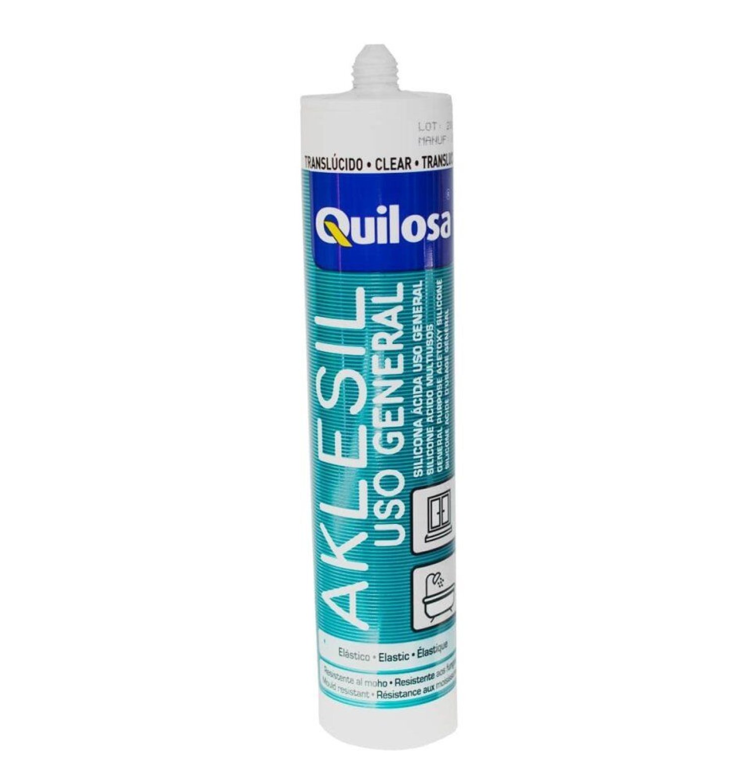 Silicona ácida Aklesil Aluminio 280ml Quilosa - Grupo Electrón